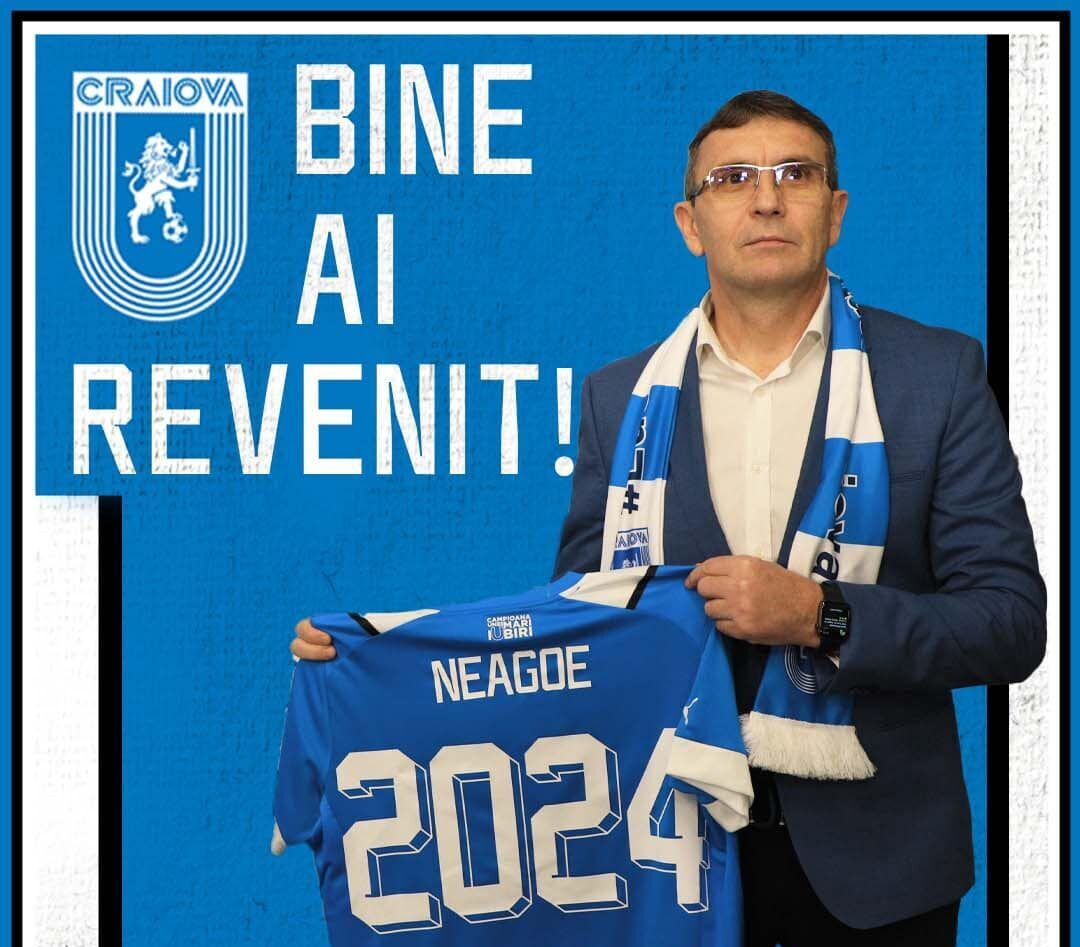 Eugen Neagoe, prezentat ca antrenor la Universitatea Craiova ...