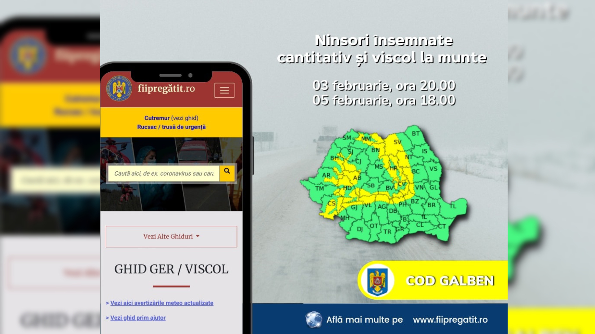 Ninsori puternice până duminică seara. IGSU face apel la populație să ...