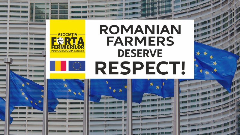 „Fermierii Români merită respect!". Protest AFF la Bruxelles