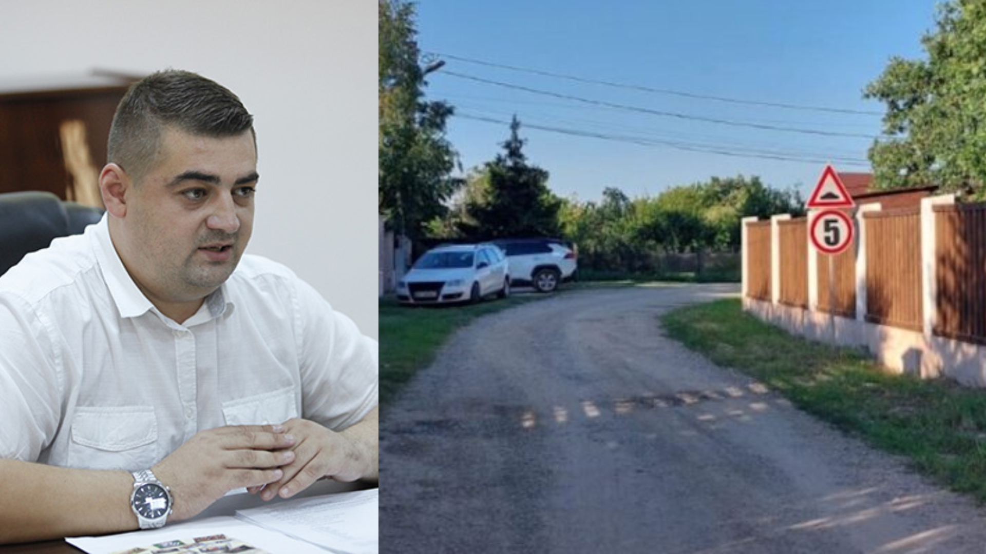 Vicepreședintele CJ Buzău și-a montat limitatoare pe o stradă ...