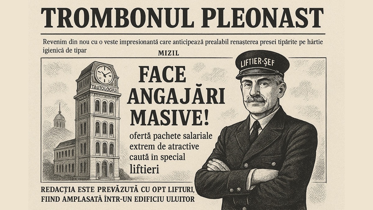 Reapare un ziar care ne-a lipsit: TROMBONUL PLEONAST