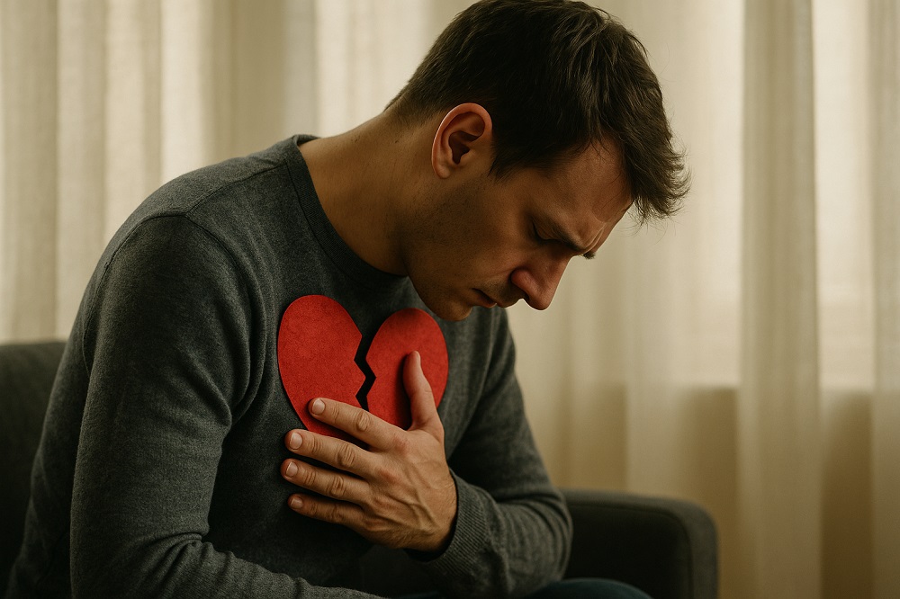 Inima frântă nu e o metaforă: bărbații chiar mor mai des din iubire