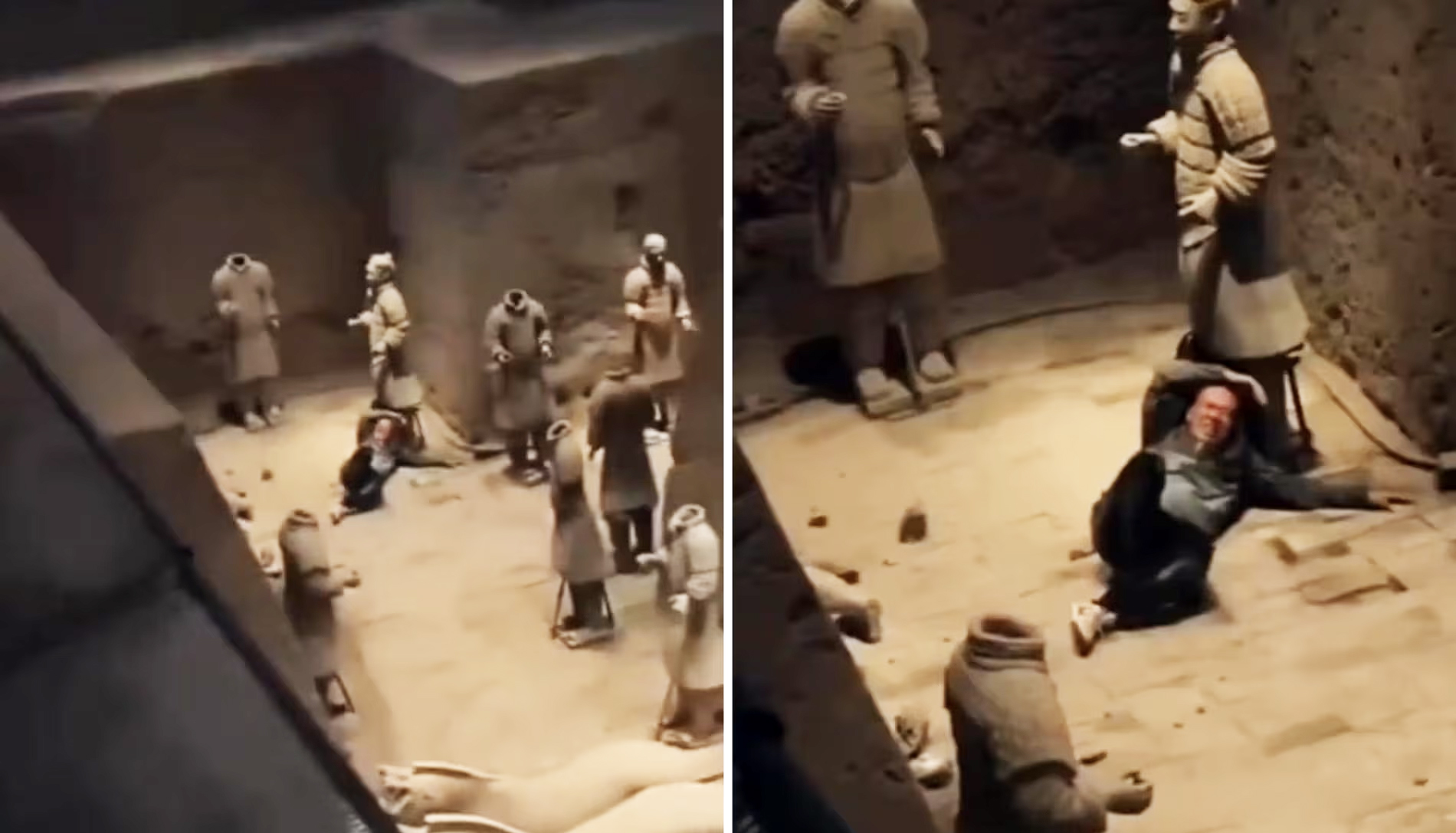 Statui vechi de 2000 de ani, distruse de un turist cu probleme psihice