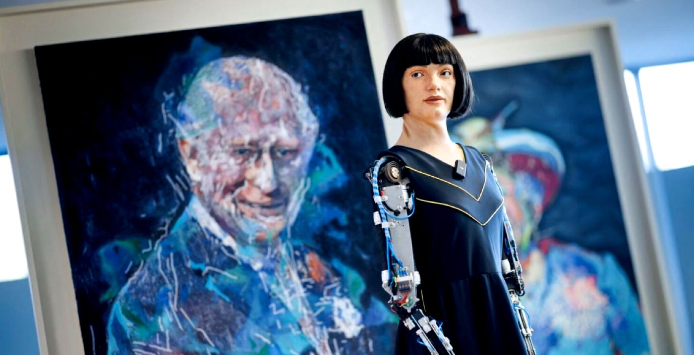 Ai-Da, cel mai deștept robot din lume, i-a făcut portretul regelui Charles. Are și un mesaj ...