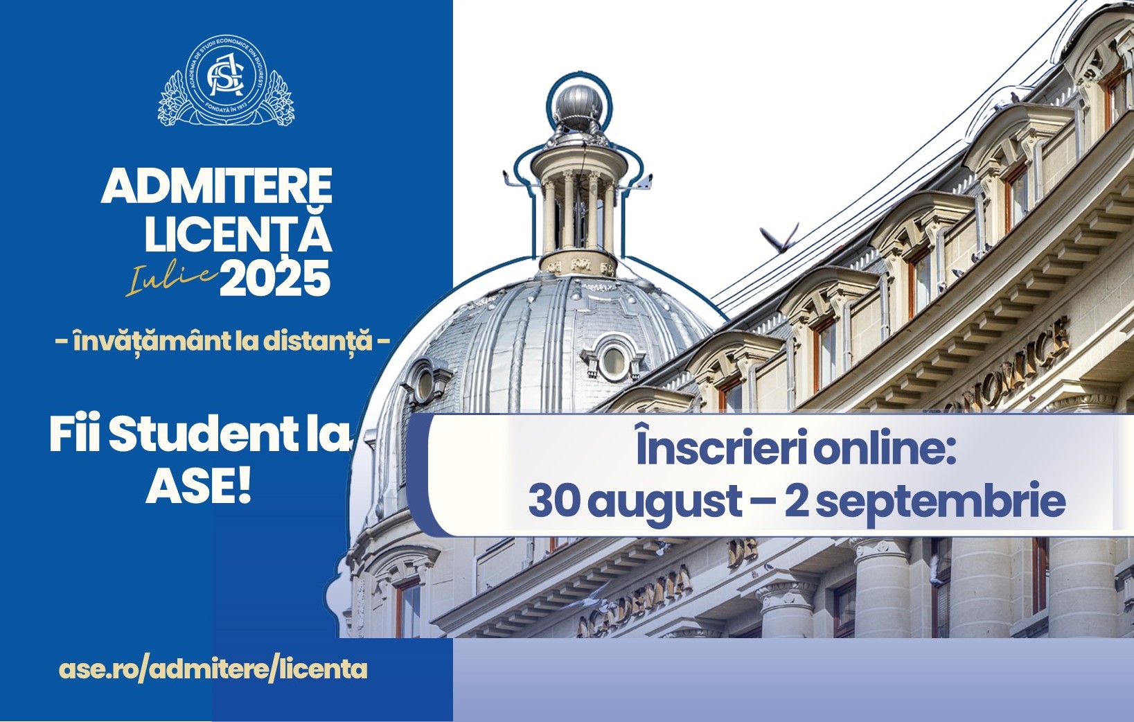 ASE organizează concurs de admitere pentru programele universitare de ...