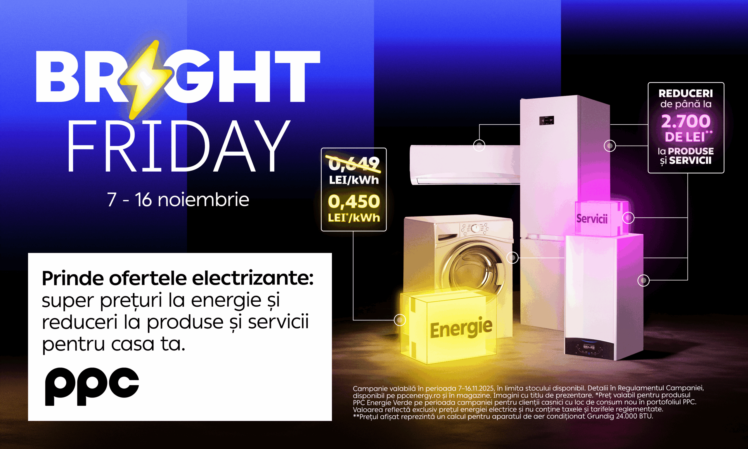 A început „Bright Friday” la PPC Energie. Furnizorul vine cu un super ...